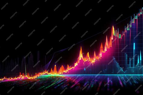 Premium Ai Image Futuristic Raise Arrow Chart Digital Transformation Abstract Technology