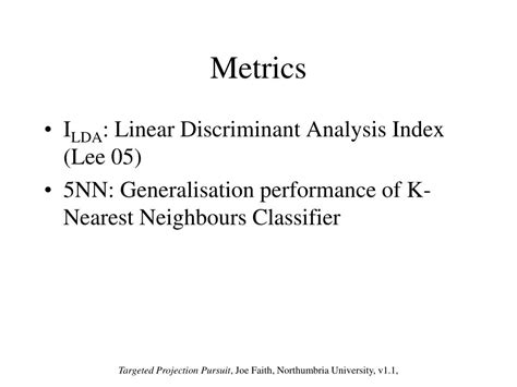 Ppt Targeted Projection Pursuit For Microarray Data Analysis Powerpoint Presentation Id5013050