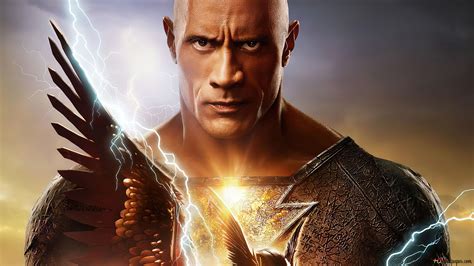 Black Adam Dwayne Johnson Movie Poster 4k Wallpaper Download