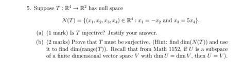 solved 1 mark consider the linear map t1 r2→r3 that