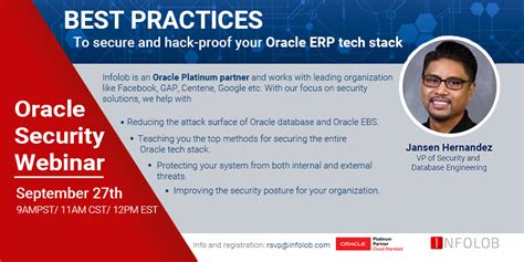 Best Practices To Secure And Hack Proof Your Oracle Erp Tech Stack Infolob Global