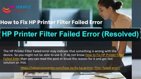 PPT How To Fix HP Printer Filter Failed Error Resolved PowerPoint Presentation ID
