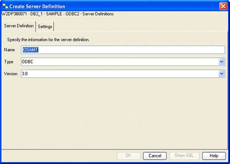 How To Setup ODBC Connection Using Fed Server