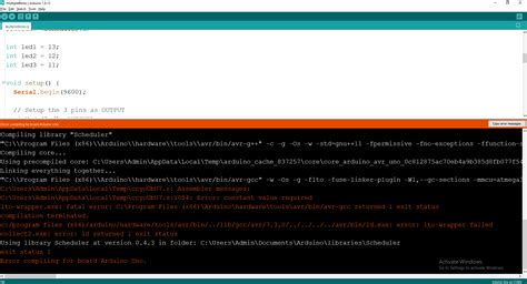 Schedulerh Error While Compiling The Code Plz Help Rarduino