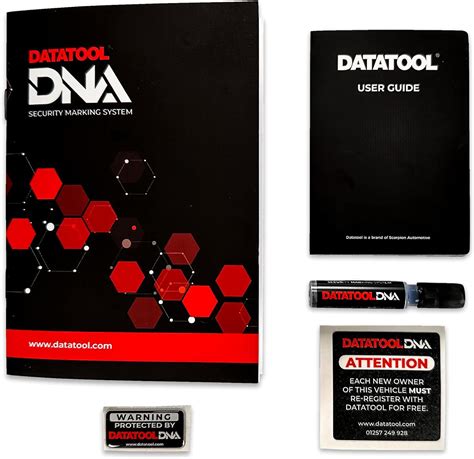 Datatool Dna Secure Marking System Protect Your Motorcycle Scooter Or Atv Easy Application