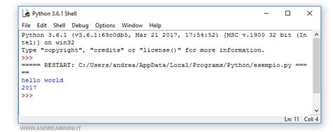 Come Scrivere Un Programma In Python Andrea Minini