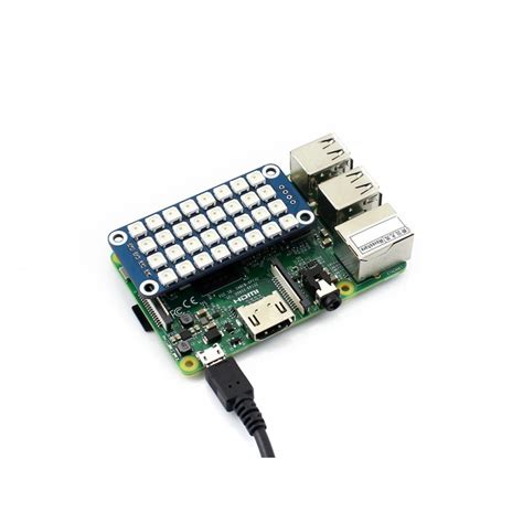 hat matriz de leds rgb para raspberry pi ws