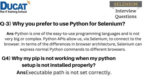 Interview Questions Of Python Selenium Ppt