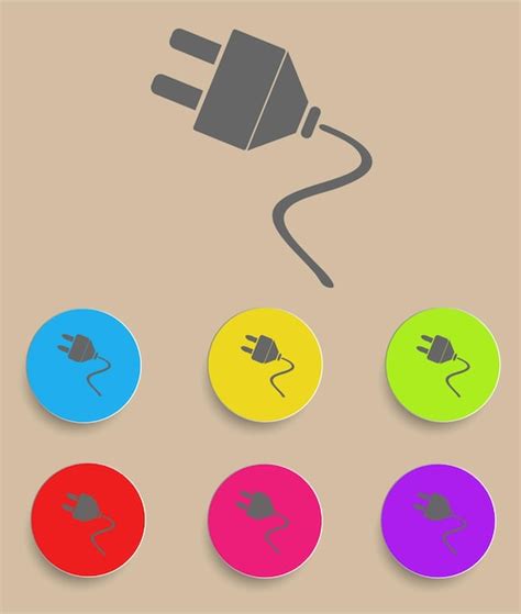 Premium Vector Electric Plug Icon Vector
