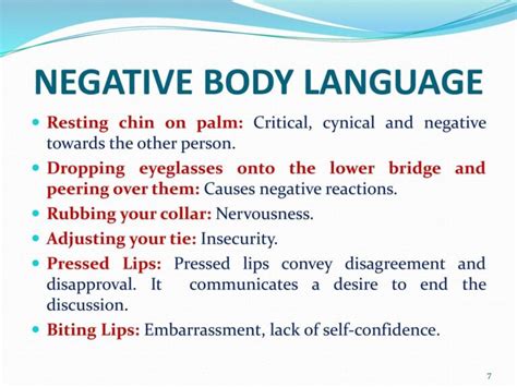 Examples Of Negative Body Language And Their Impact