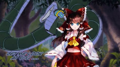 Kaa And Reimu Hakurei By Happyhypno On Deviantart