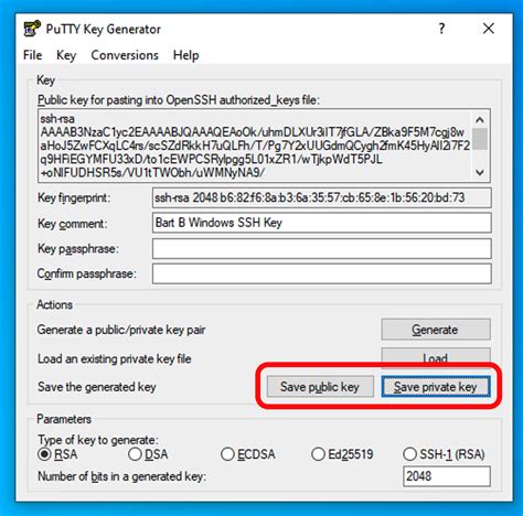 generating ssh keys on windows with puttygen bart busschots