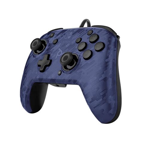 Pdp Gaming Switch Faceoff Deluxe Nintendo Switch Wired Controller Blue Camo Bunnings Australia