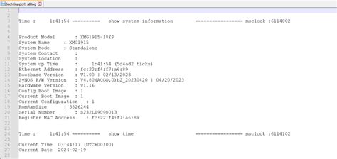 [switch] how to collect the tech support info on v4 80 firmware version