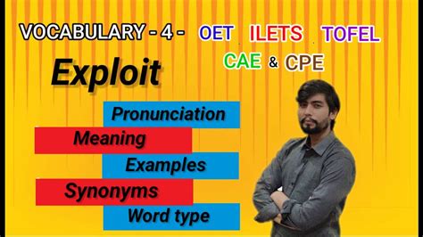 Exploit Pronunciation Meaning Examples Synonyms And Word Type Youtube