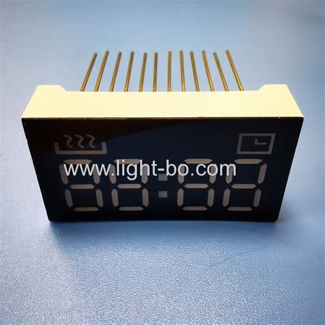 Custom Design Ultra Red Pure Green Digit Segment LED Clock Display For Mini Oven Control