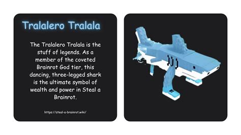 Tralalero Tralala Steal A Brainrot Wiki