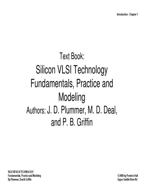 Silicon Vlsi Technology Fundamentals Practice And Fundamentals