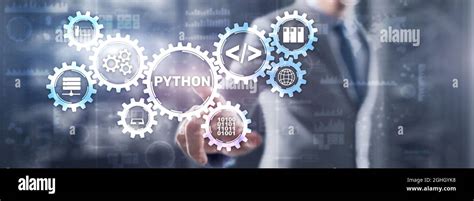 Python High Level Programing Language Communications Technology Concept Stock Photo Alamy
