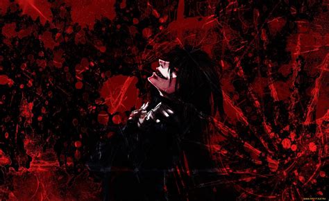 Красные аниме обои на пк 62 фото