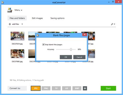 Skip Blank Files Or Pages During File Conversion With ReaConverter