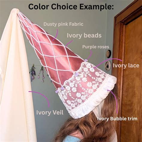 Custom Princess Hat Medieval Hennin Hat Etsy