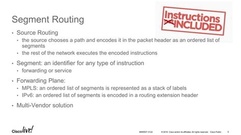 Segment Routing Advanced Use Cases Cisco Live 2016 Usa Pdf Computer Networking Computing