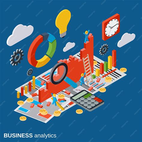 Premium Vector Business Analytics Vector Concept Illustration