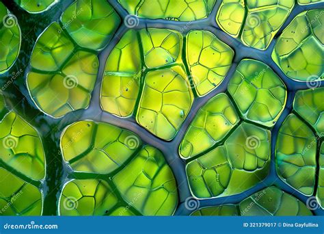 Plant Cells Microscopy Stock Illustration Illustration Of Biology