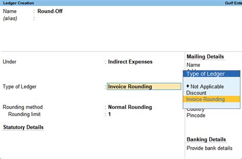 Round Off Sales Invoice Value Under GCC VAT