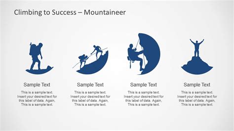 Climbing To Success PowerPoint Template SlideModel