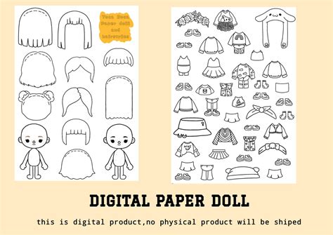 Toca Boca Printable Paper Doll