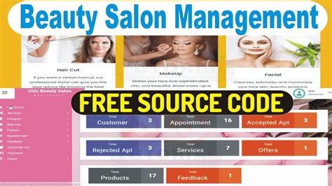 Beauty Salon Management System In Php And Mysqli Free Source Code Download Youtube