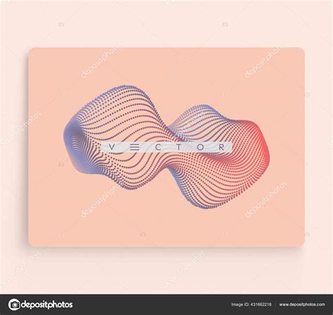 Abstract Digital Wave Dynamic Particles Sound Wave Big Data