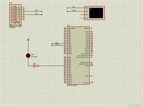 Stm32 Proteus Stm32cubemx仿真教程（第四课串口教程）proteus仿真stm32串口 Csdn博客