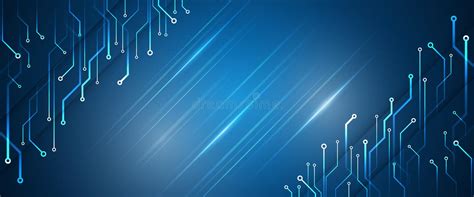 Abstract Modern Digital Science Technology Futuristic Circuit Board Cyber Connection On The