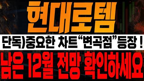 현대로템 주가전망 🚨긴급🚨중요한 차트 변곡점 떴습니다 남은 12월 전망 체크하세요🔥현대로템대응 현대로템목표가 방산관련주 Youtube
