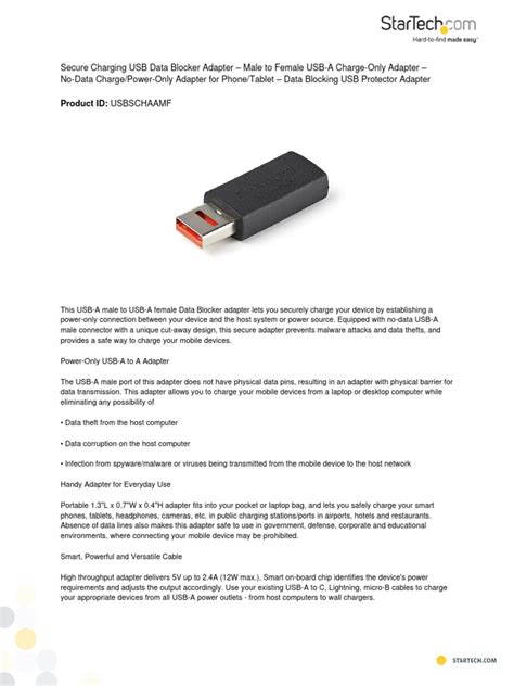 Usbschaamf Datasheet Pdf Usb Computer Hardware