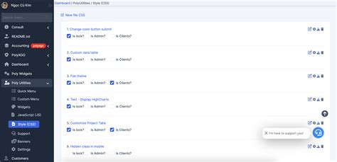 Polyutilities For Perfex Crm Quick Access Menu Custom Js Css And More By Polyxgo