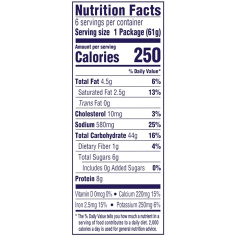 Kraft Easy Mac Easy Mac Original Flavor Mac And Cheese Nutrition Facts