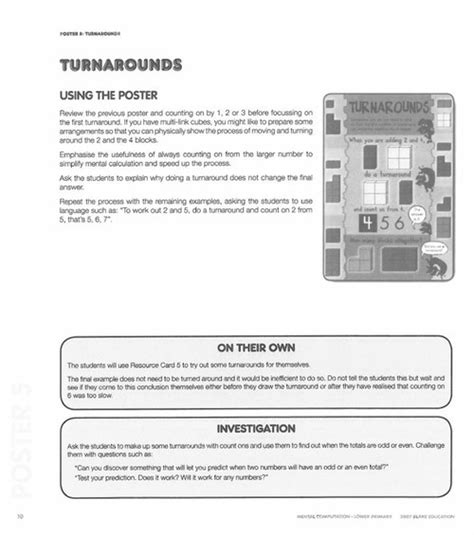 Mental Computation Using Natural Maths Strategies Lower Primary Blake Education