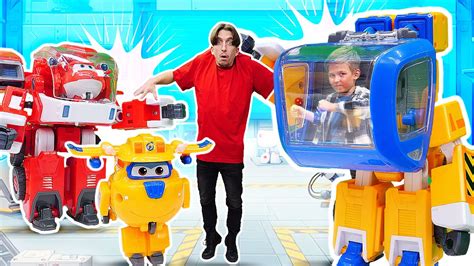 Самолетики Супер Крылья превратились в машинки - трансформеры! Игрушки ...