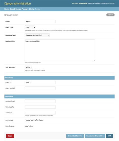 Relying Parties — Django Oidc Provider 08 Documentation