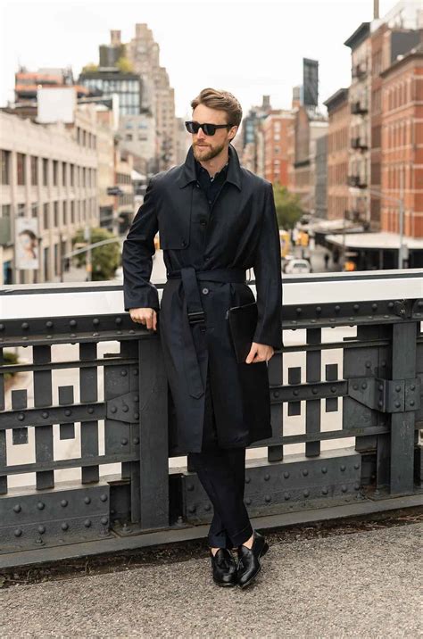 Black Trench Coats For Men