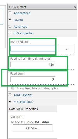 Use Of Rss Viewer Web Part In Sharepoint
