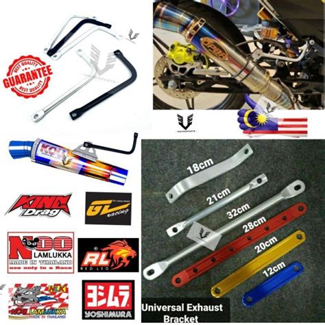 Universal Exhaust Alloy Bracket Universal Ekzos Bracket Bar Nlk King Drag Kou Leo Cone Opbr Cj