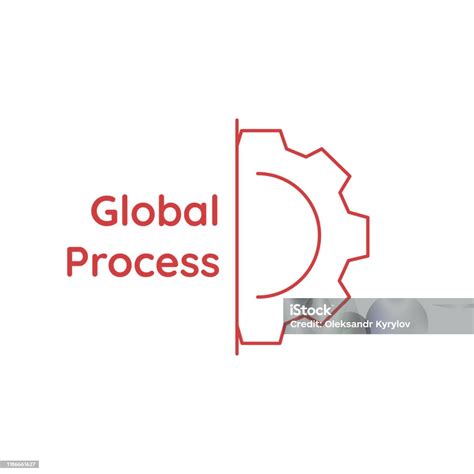 세계화 선형 기어 톱니바퀴 아이콘 인터넷 기술 개념입니다 비즈니스 개발 네트워킹 엔지니어링 과 같은 주제에 사용할 수 있습니다 흰색 배경에 격리된 스톡 벡터 그림입니다 0