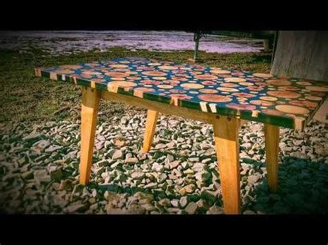 Log Slice Epoxy Table Build YouTube Log Slices Outdoor Table Outdoor Decor