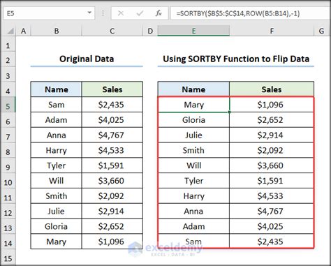How To Flip Table In Excel 2 Quick Ways Exceldemy