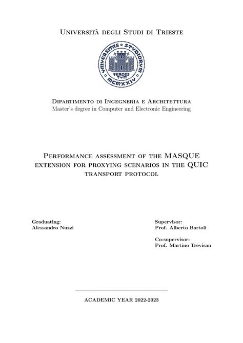 Performance Assessment Of The Masque Extension For Proxying Scenarios